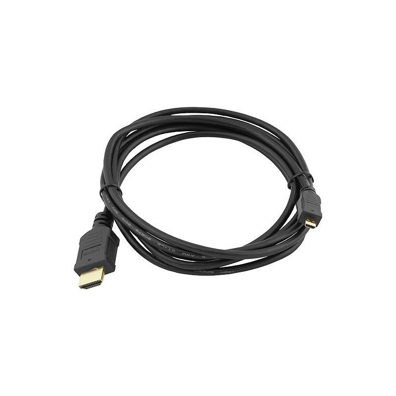 Cablu HDMI-micro HDMI, Lexton, 2m, Negru - eMAG.ro