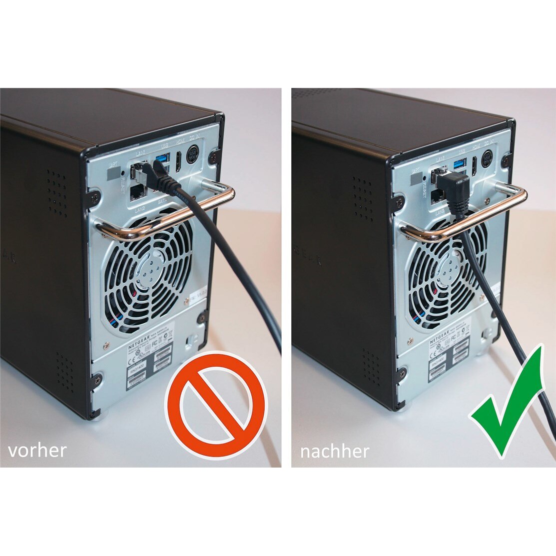 Cablu LAN Patchcord, CAT, 6A, S/FTP, unghi 90 grade, alb/albastru, 2 m ...