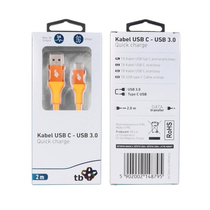 Cablu USB/Type-C, 3.1 gen 1, Galben, 2m - eMAG.ro