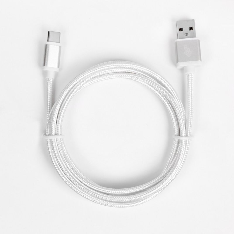 Cablu USB-USB C cablu argintiu de 1,5 m - eMAG.ro