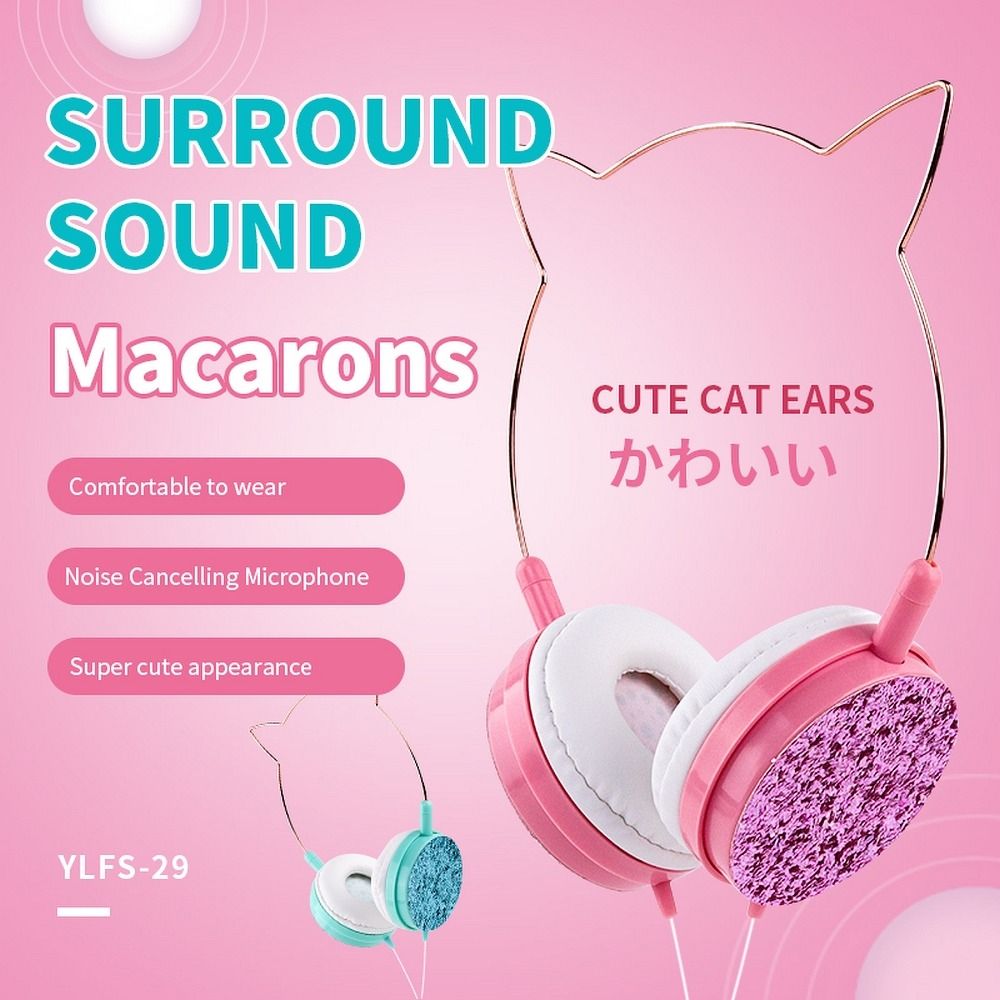 Casti audio, Mufa jack 3.5 mm, Roz - eMAG.ro