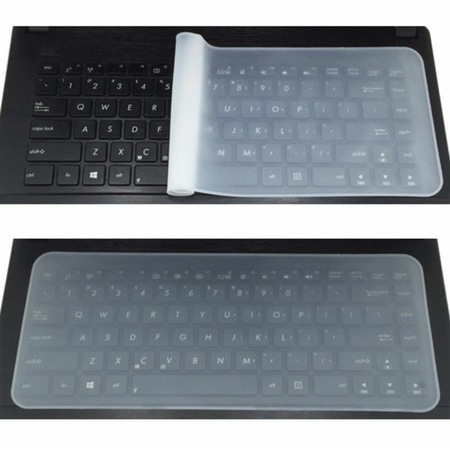 Folie protectie tastatura, Silicon, 15.6", Transparent - eMAG.ro