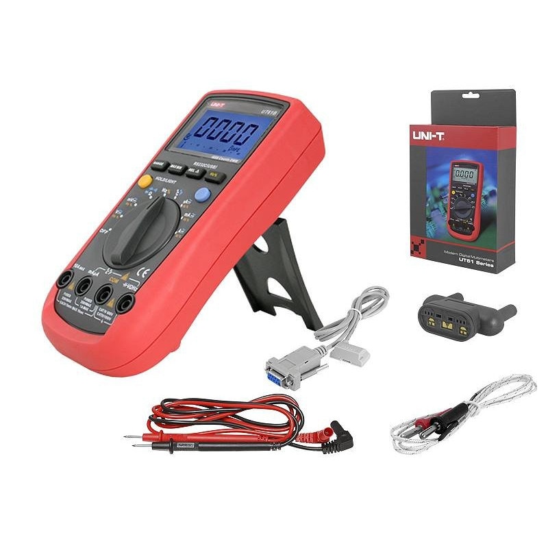Универсален измервателен уред Uni T Ut61b Измерване на температура Многоцветен Emag Bg