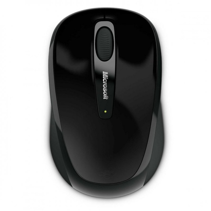 Mouse mobil wireless, Microsoft 3500, Negru - eMAG.ro