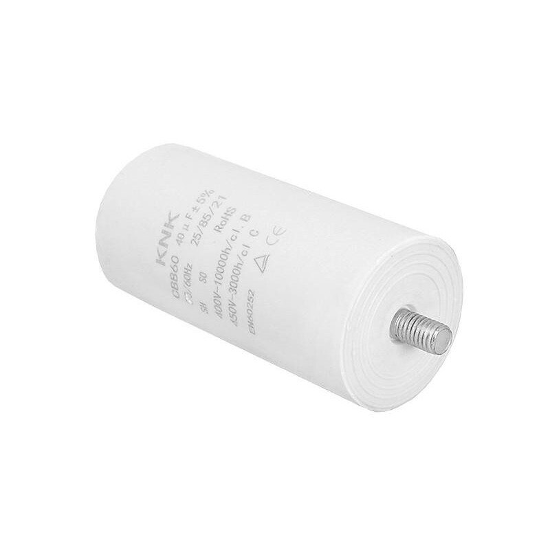 Condensator motor, 40uF/450VAC, Alb - eMAG.ro