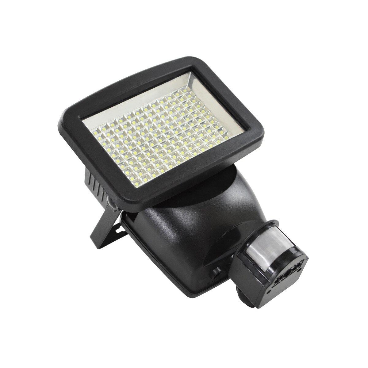 Соларна LED лампа, стомана/стъкло/поликарбонат, 120 диода, 12 W, IP44 ...