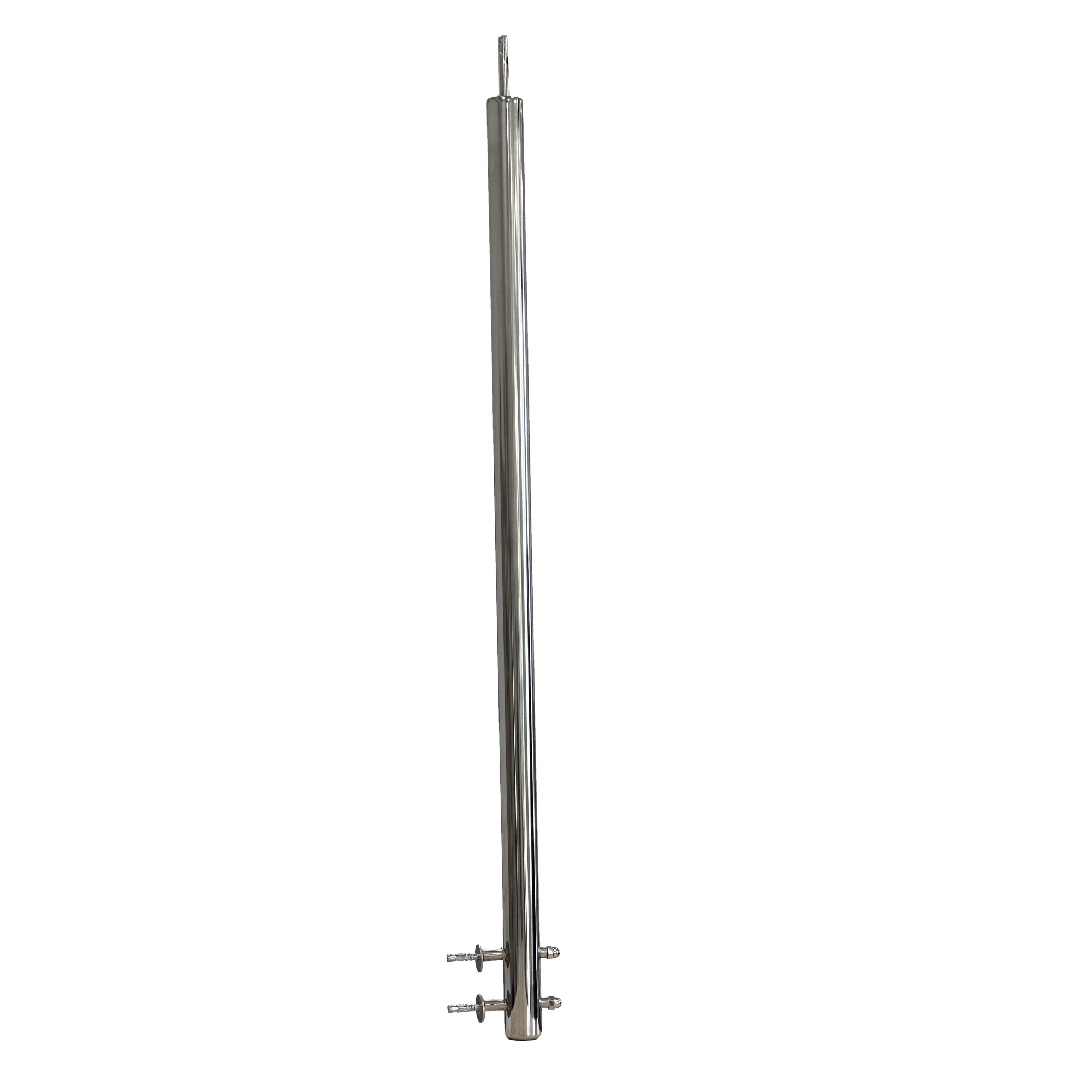 Stalp lateral pentru balustrada inox, H.1075 mm, diametru 40x1.5 mm ...