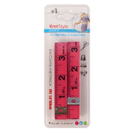 Set 2 bucati, Metru de croitorie, NO980, 1.6 x 150 cm, Roz - eMAG.ro