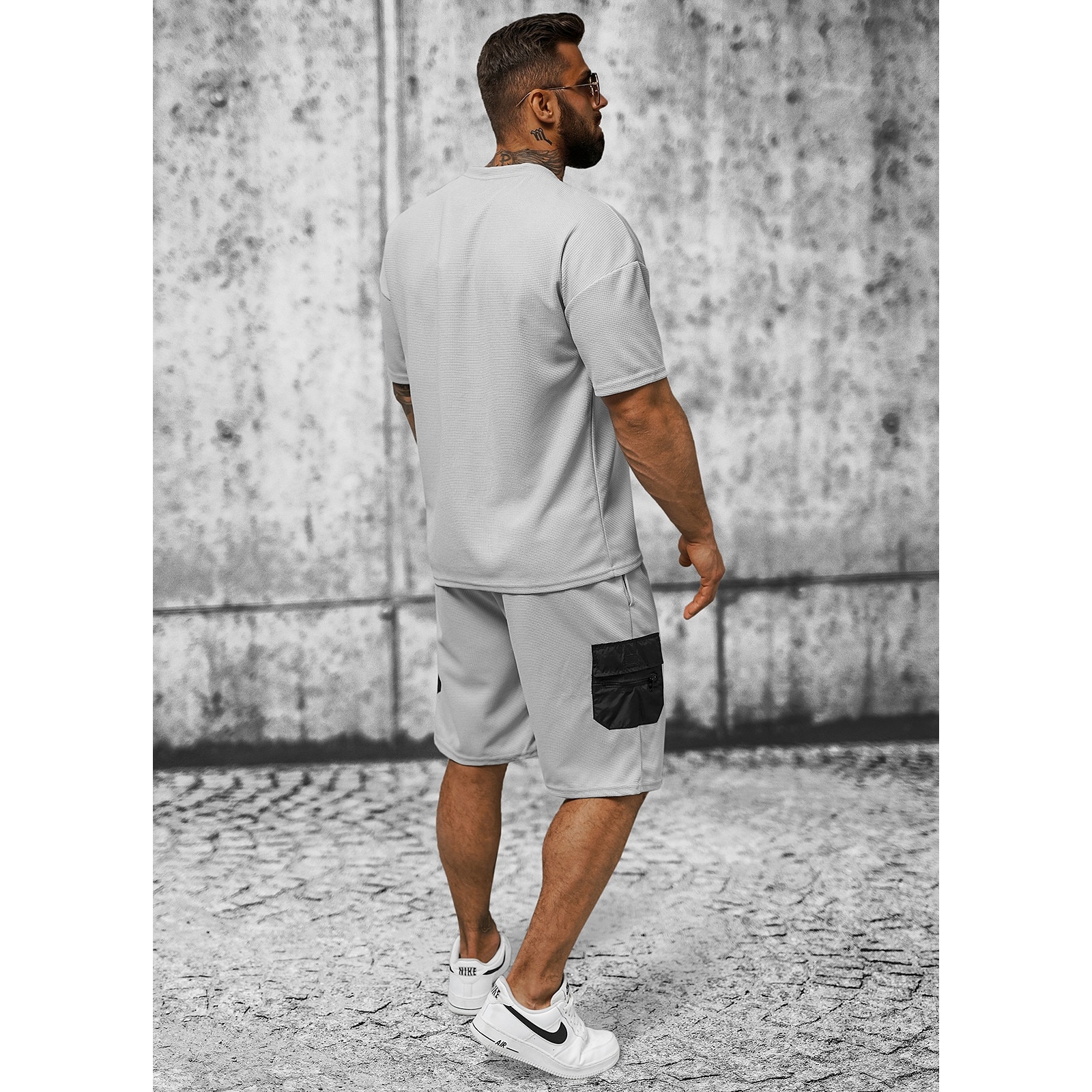 Compleu sport barbati gri OZONEE JS/8C1132/2 XXL - eMAG.ro