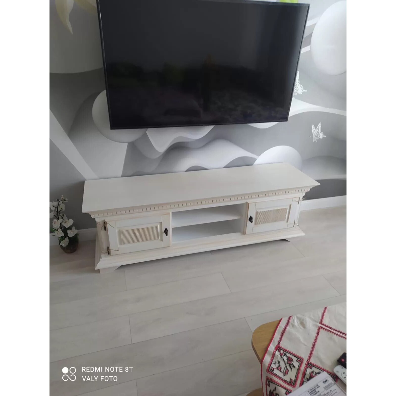 Living Prestige Lemn Masiv, Alb patinat, 3 piese - eMAG.ro