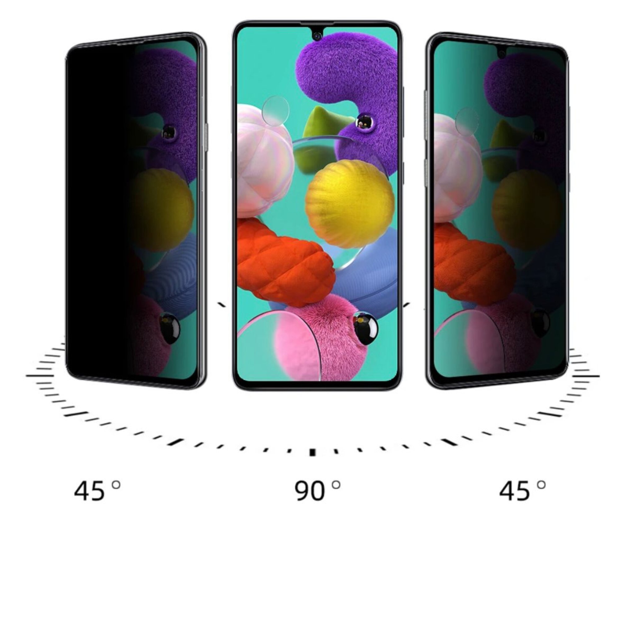 Folie Privacy compatibil cu Samsung Galaxy S20 FE, Calitate ...