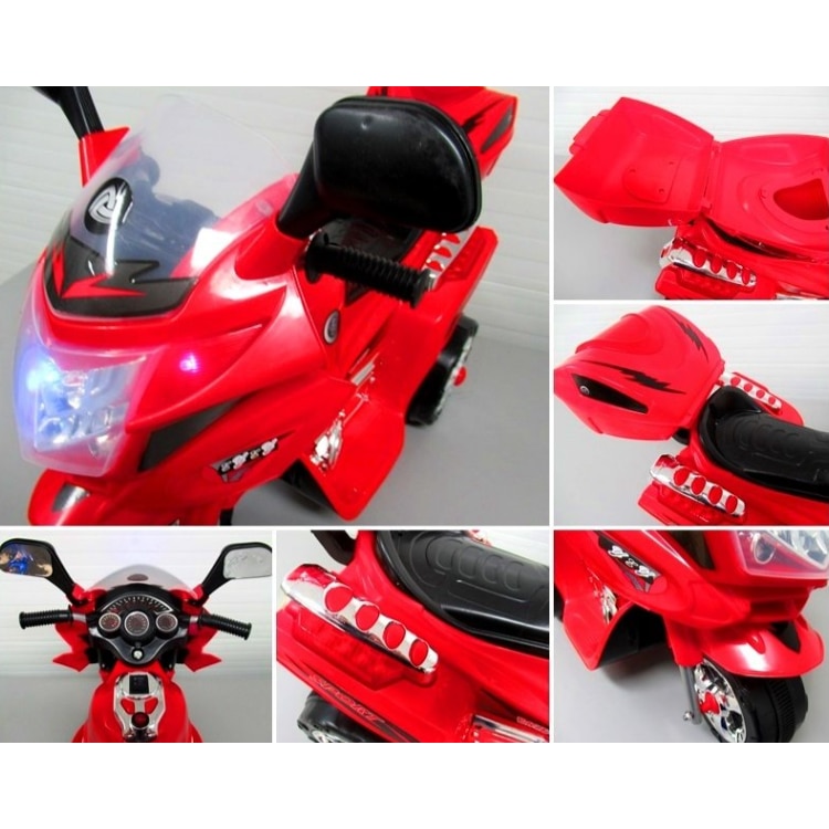 Mini Motocicleta electrica Go Kart cu 3 roti culoare, rosu - eMAG.ro