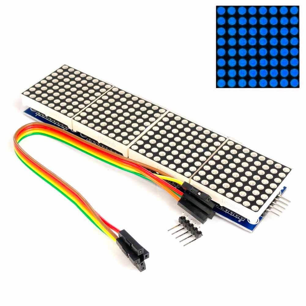 Display LED Matrix 8x32 MAX7219 albastru - eMAG.ro