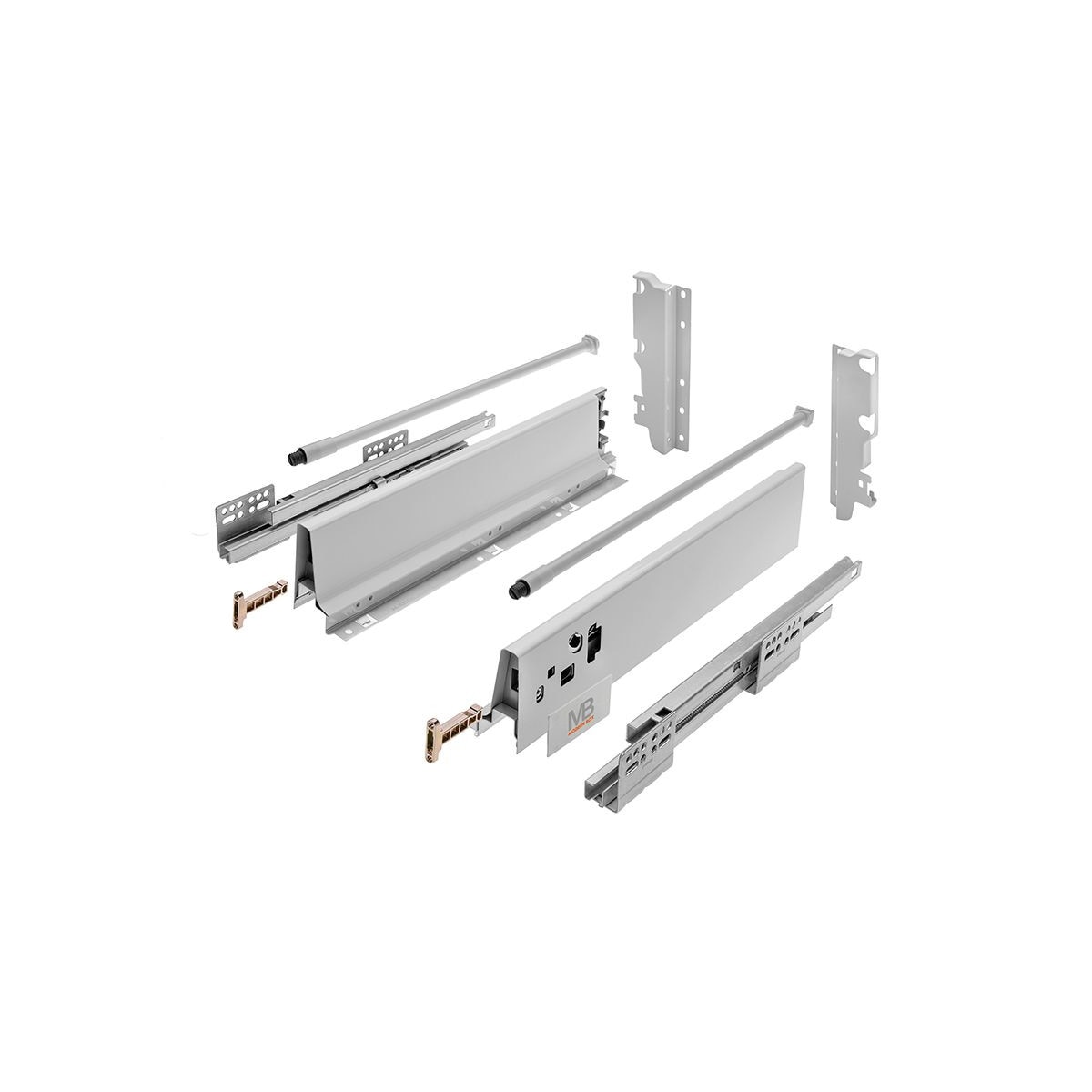 Sertar, GTV, MODERN BOX, high round rail 400 mm alb - eMAG.ro