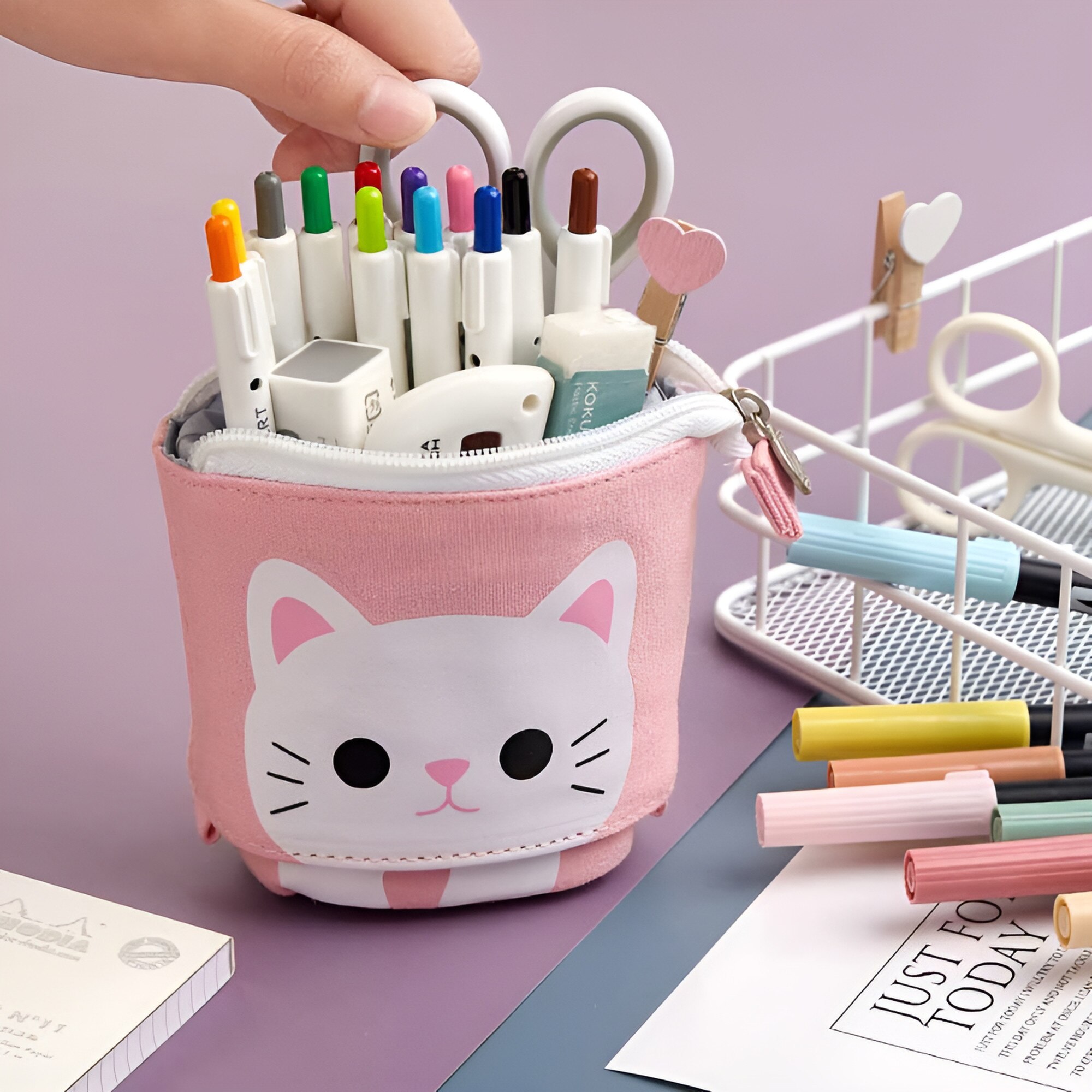 Penar pliabil multifunctional ZEQAS, include un pix si un creion ...