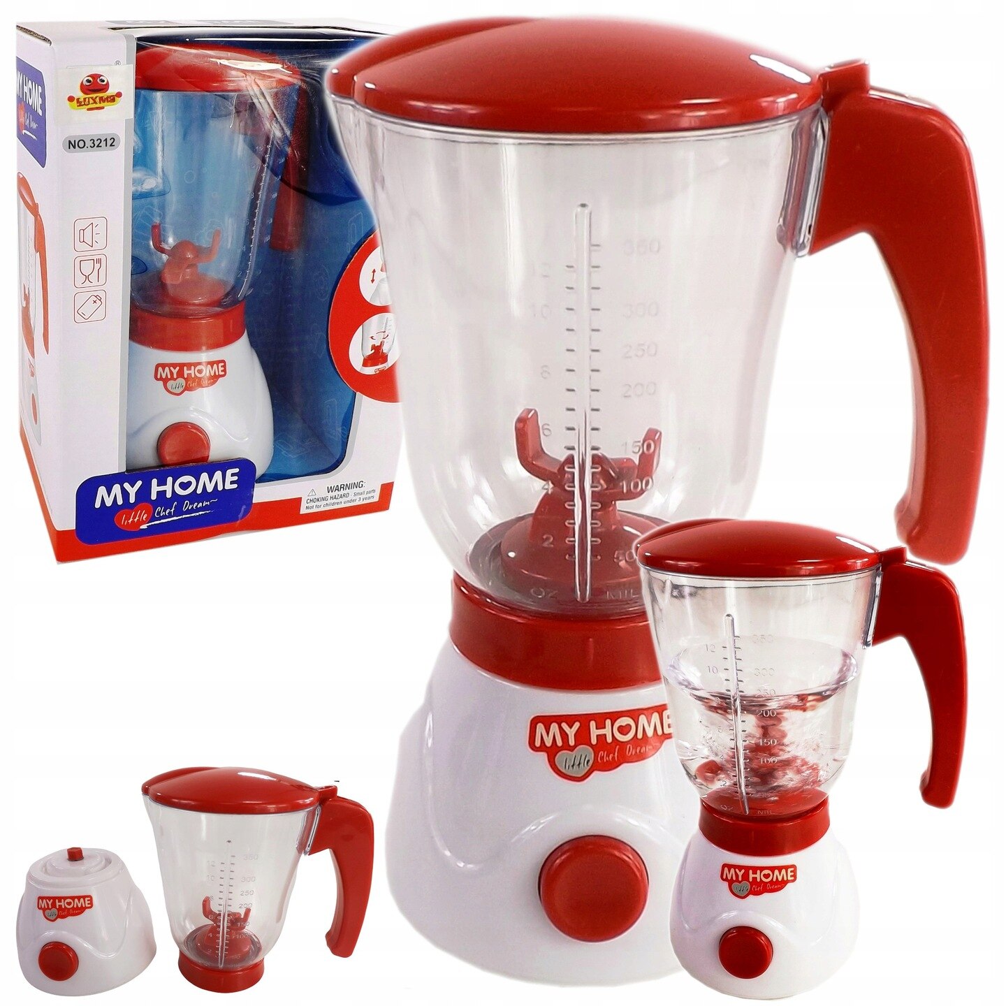 Blender de jucarie, Luxma, Plastic, Rosu - eMAG.ro