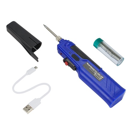 Letcon de lipit, 8 W, 4.5 V DC, Albastru/Negru - eMAG.ro