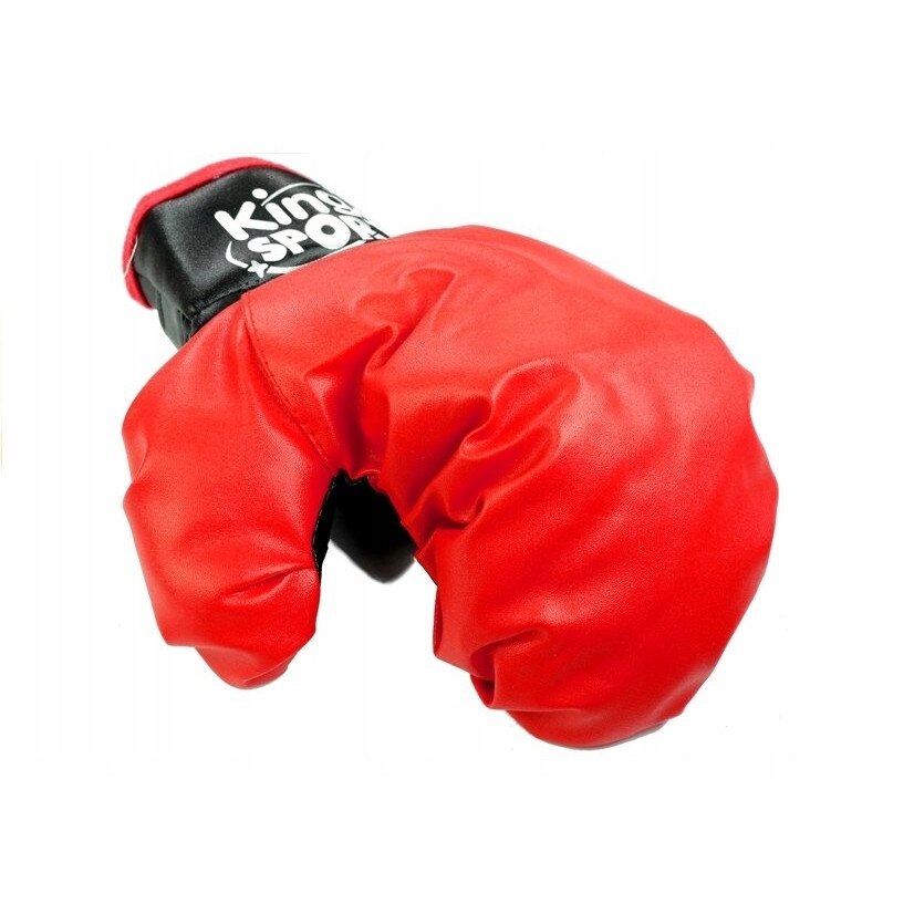 Set de box pentru copii, Kings Sport, Otel, Negru/Rosu - eMAG.ro