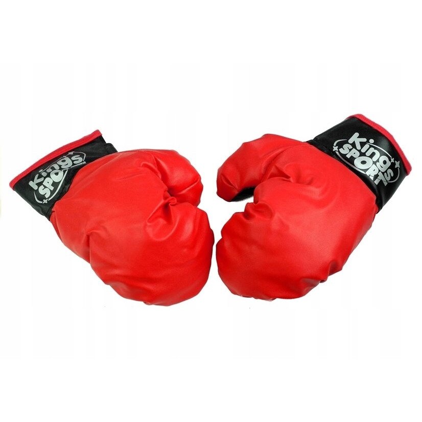 Set de box pentru copii, Kings Sport, Otel, Negru/Rosu - eMAG.ro