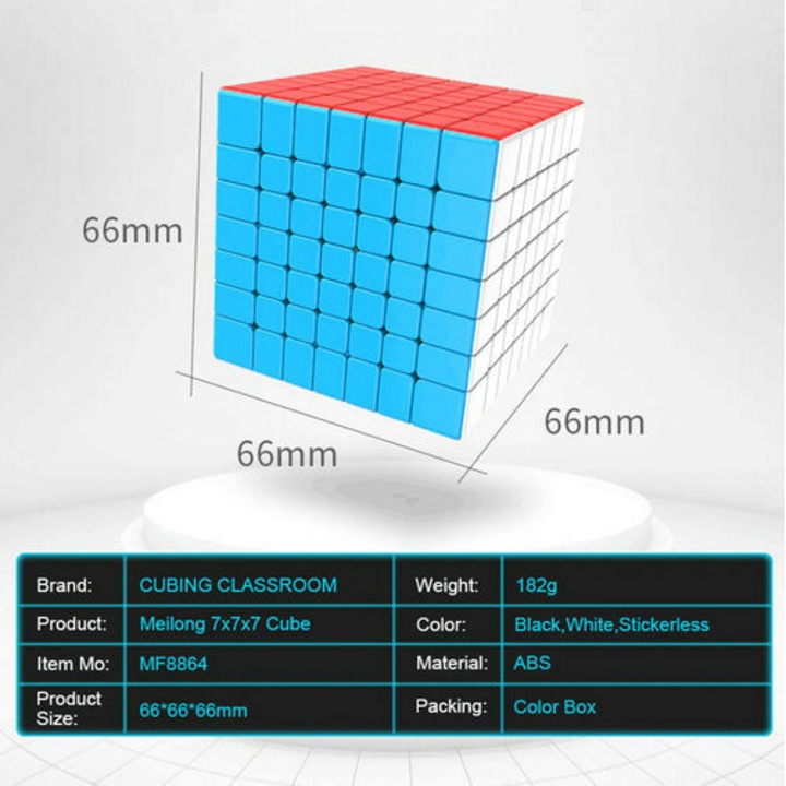 Кубът на Рубик Магически куб MoYu Meilong 7, 7x7, високо ниво, MF8864 ...