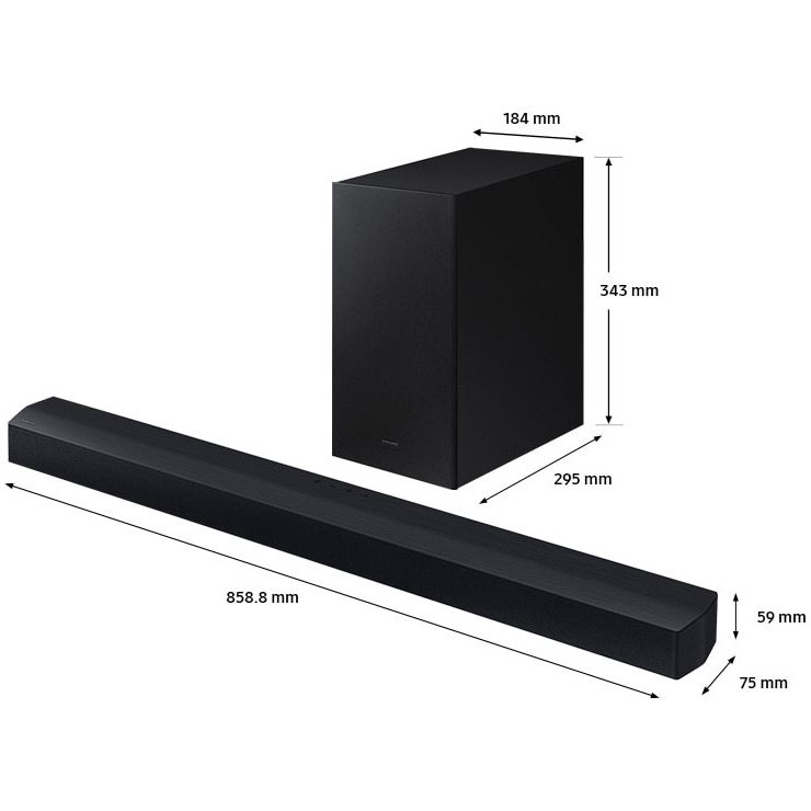 Soundbar Samsung HW-C450, 2.1, 300W, Bluetooth, Subwoofer Wireless ...