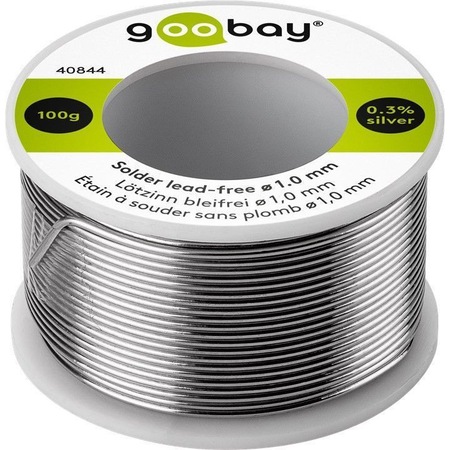 Sarma de lipit fara plumb, Goobay, Argint/Cupru, 1.0mm, 100g, Argintiu ...