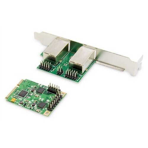 Placa de retea, Digitus, Mini PCI Express, Dual Gigabit Ethernet - eMAG.ro