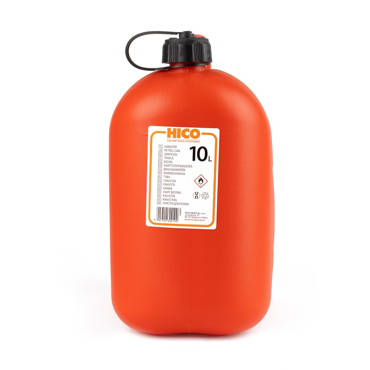 Canistra, Plastic, 10L, Portocaliu - eMAG.ro