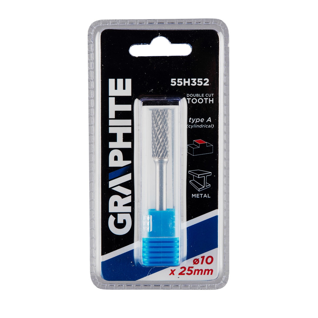 Freza pentru metal Graphite, 10x25 mm, tija 6x45 mm, Argintiu - eMAG.ro