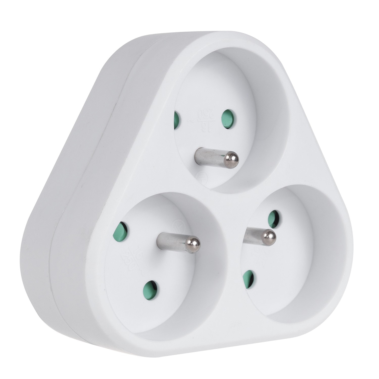 Priza tripla, 16A, max. 3680W, Alb - eMAG.ro