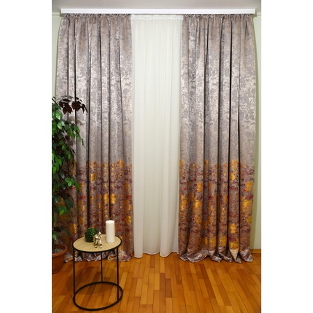 Set doua draperii Stofa Luxury Gold, 2x300x260 cm, cu rejansa - eMAG.ro