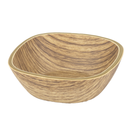 Bol sos patrat WILLOW BUFFET, 7x7xh2,5cm, aspect lemn - eMAG.ro