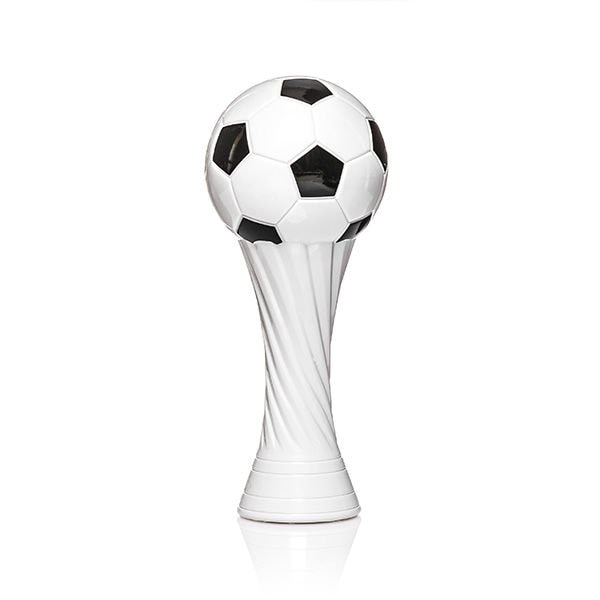 Trofeu fotbal, Plastic, Alb, Negru - eMAG.ro