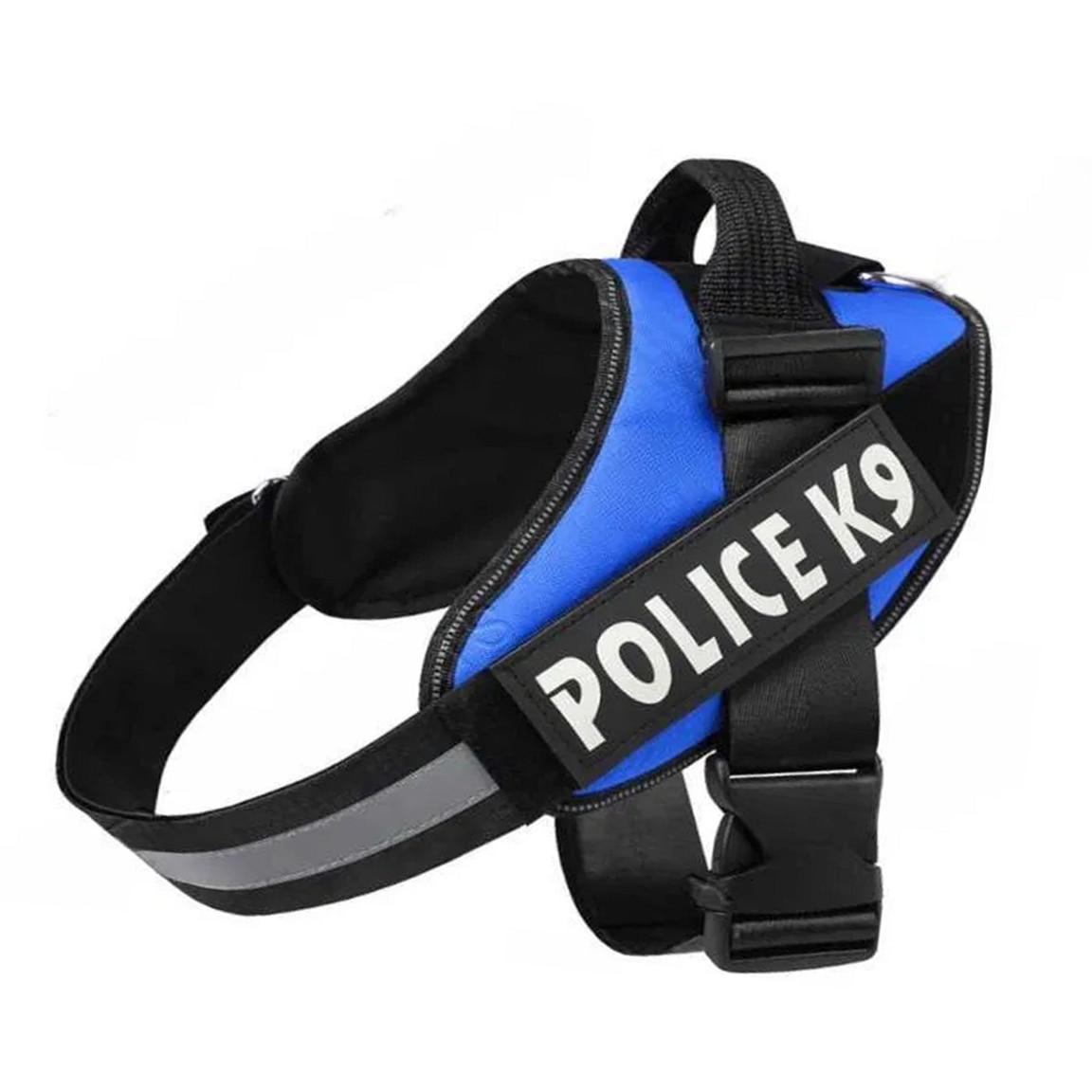 Ham pentru caini Police K9, marimea S, 40-60 cm, Albastru - eMAG.ro