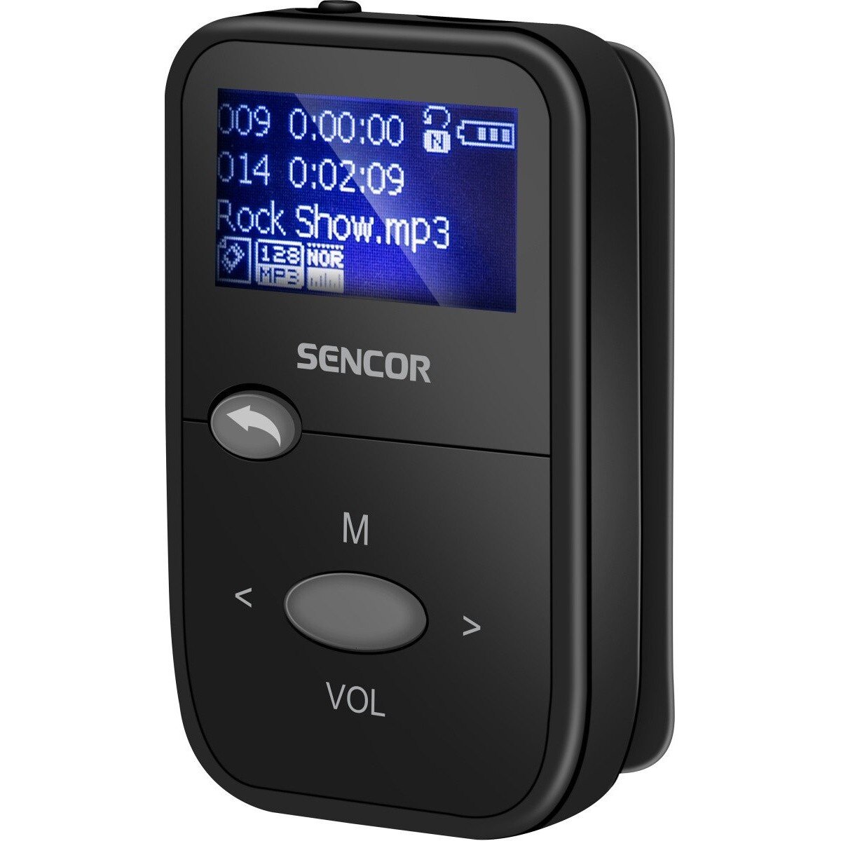 Player MP3, Sencor, SFP 4408BK, 8 GB, microUSB/Jack 3.5/microSD, Negru ...