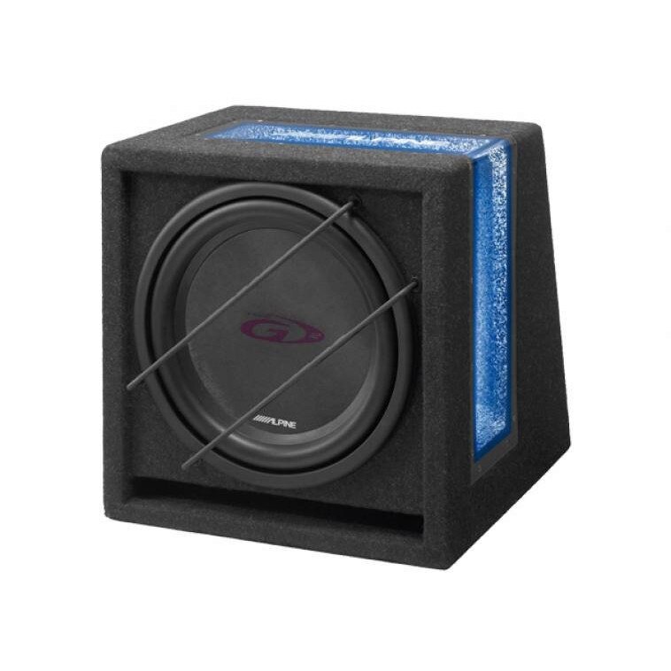 Subwoofer, Alpnie, 20cm/8'', Albastru/Negru - eMAG.ro
