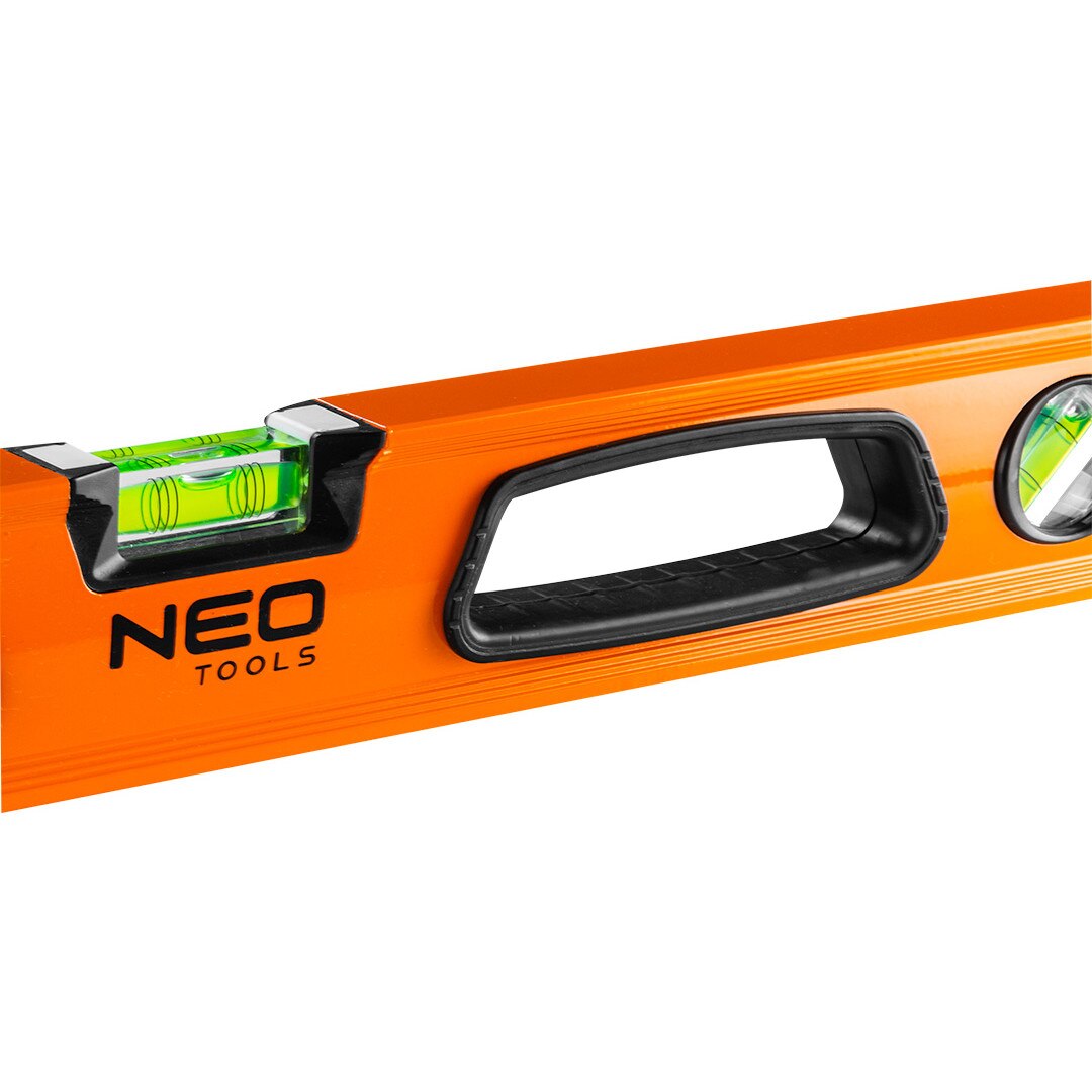 Nivela cu bula de aer NEO Tools, Aluminiu, 60 cm, Portocaliu - eMAG.ro
