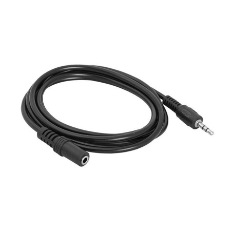 Cablu prelungitor pentru casti, 10 m mufa dreapta, Negru - eMAG.ro