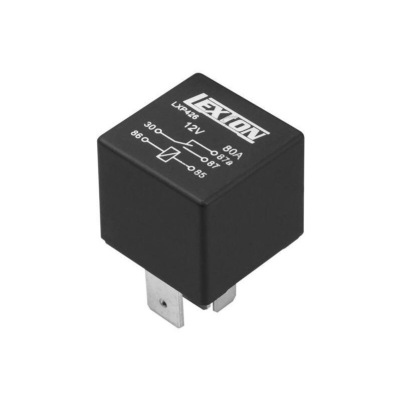 Set 25 releuri auto, Lexton, 12V, 30/80A, Negru - eMAG.ro