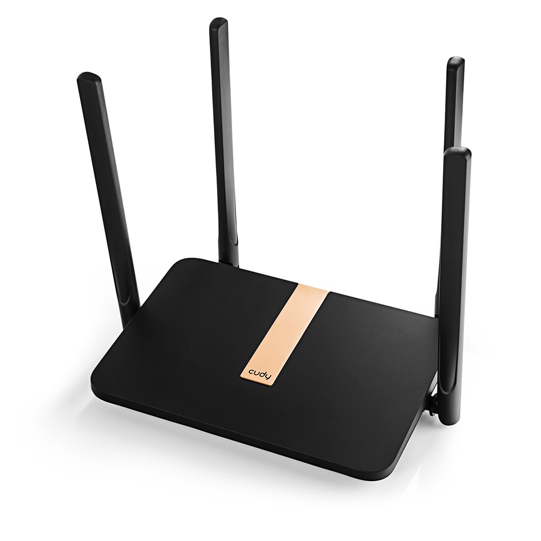 Router LTE LT500D, Cudy, 4G, LAN/WAN, Wi-Fi, 150 Mbps, Negru/Auriu ...