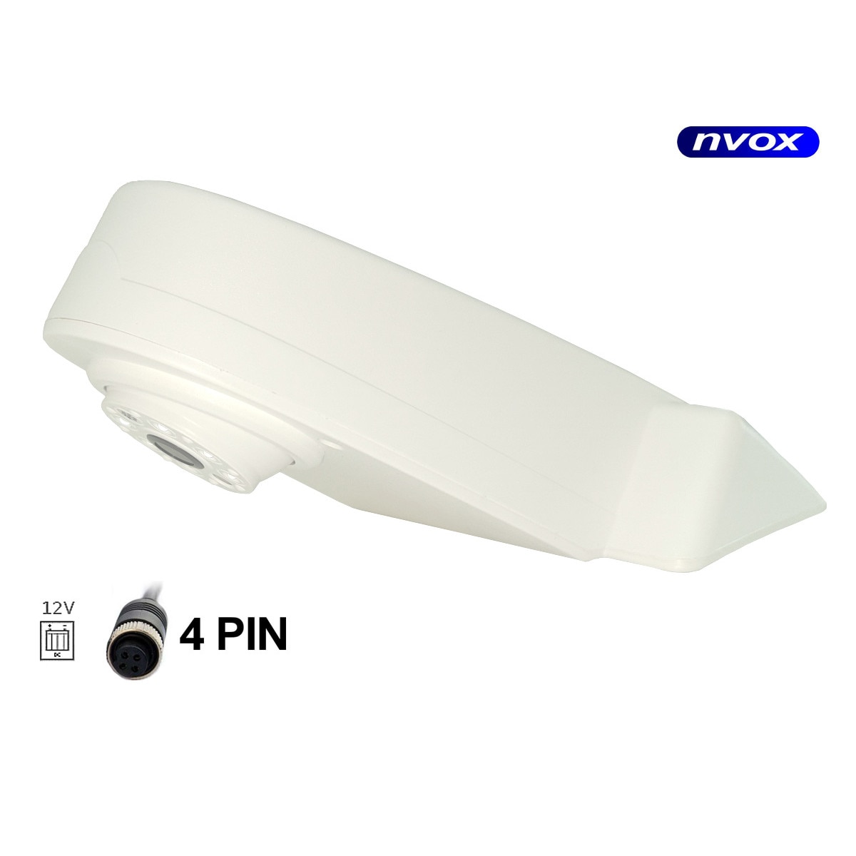Автомобилна камера за заден ход, IP66, 45 см, Бяла - eMAG.bg