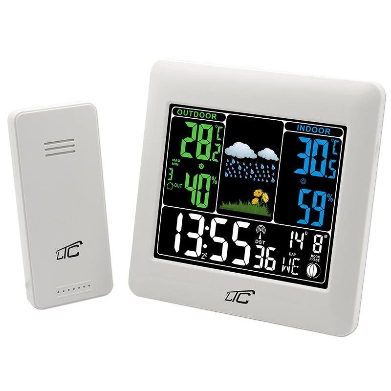 Statie meteo LTC cu afisaj color STP06, ALB. - eMAG.ro