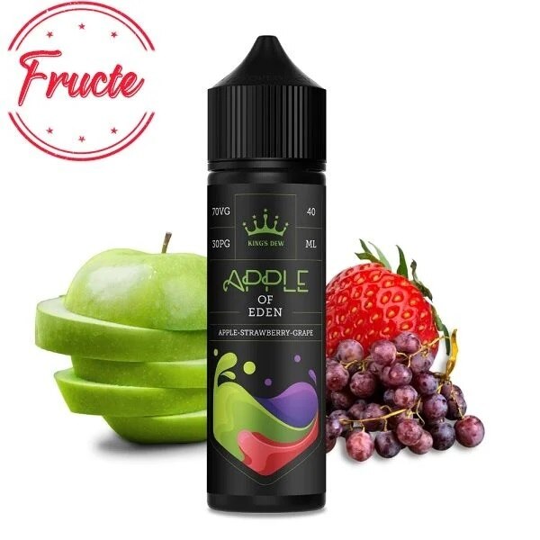 Lichid Tigara Electronica King's Dew - Apple of Eden, 40ml, 0mg/ml - eMAG.ro