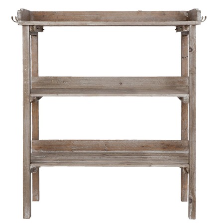 Raft 3 polite lemn gri 82x37x89 cm - eMAG.ro