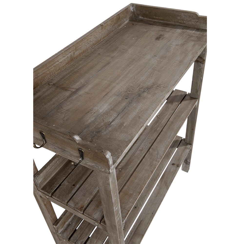 Raft 3 polite lemn gri 82x37x89 cm - eMAG.ro