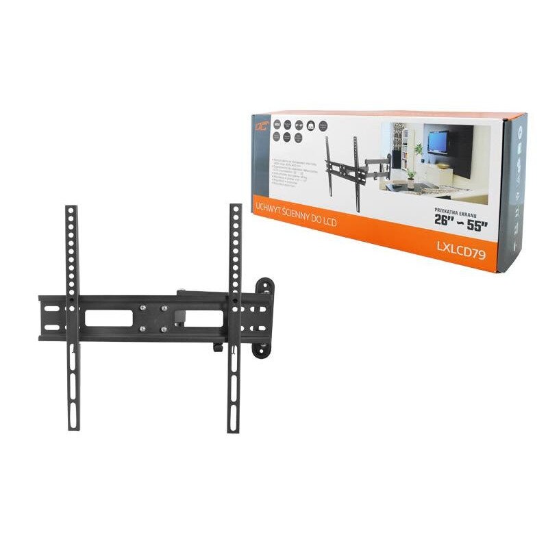 Suport perete LCD, LTC, Brat rabatabil, 26-55 inch, Negru - eMAG.ro