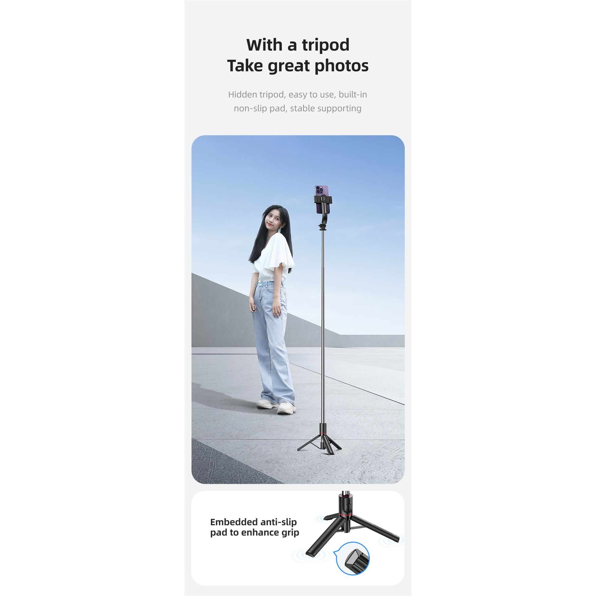 Selfie Stick Trepied Telescopic Usams Reglabil Pana La 113 Cm Cu