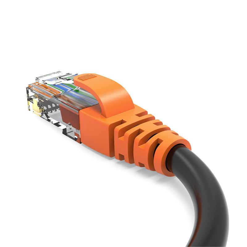 Set 10 mufe RJ45, Cat. 6 cu manson, Portocaliu - eMAG.ro