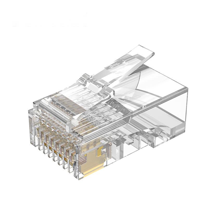 Set 10 mufe RJ 45, Cat. 6 cu manson, Albastru - eMAG.ro