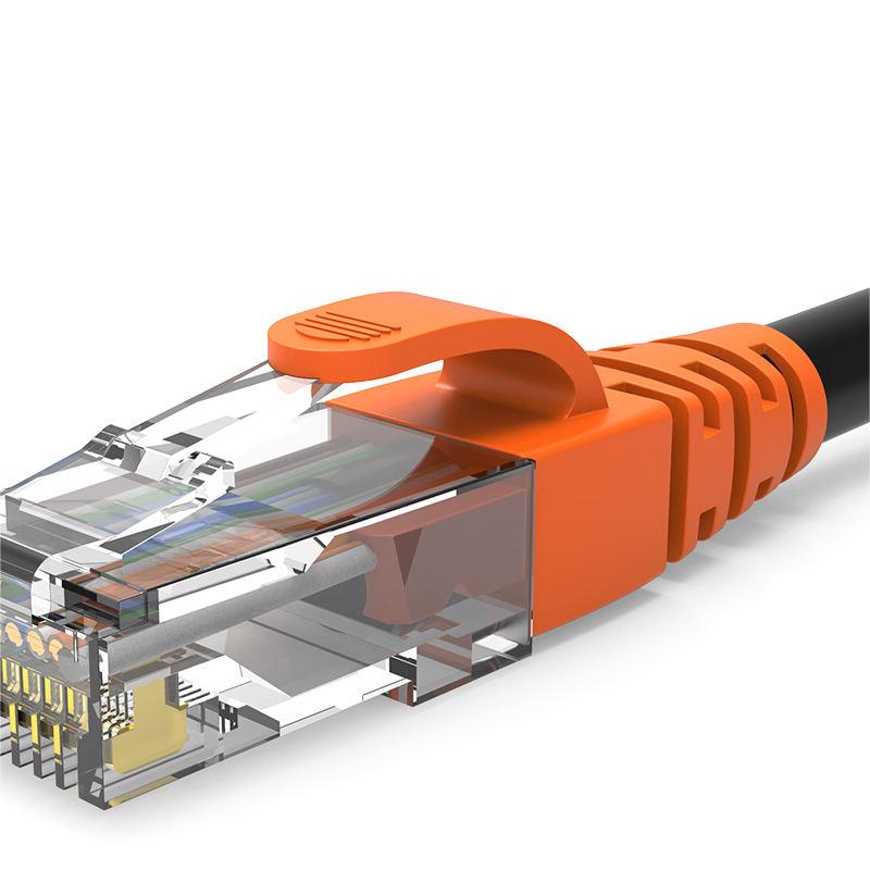 Set 10 mufe RJ45, Cat. 6 cu manson, Portocaliu - eMAG.ro